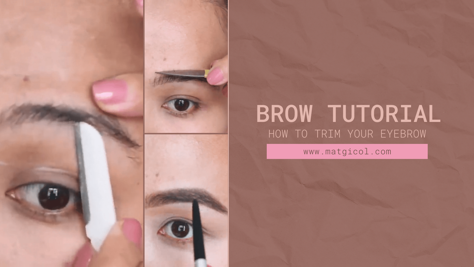 How to Trim Your Eyebrow - Matgicol